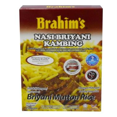 BRAHIM'S BRIYANI MUTTON RICE (Nasi Briyani Kambing) 250G | Shopee Malaysia
