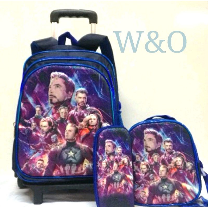 Troli Beg Sekolah Rendah School Bag Trolley For Kids Primary school Beg ...
