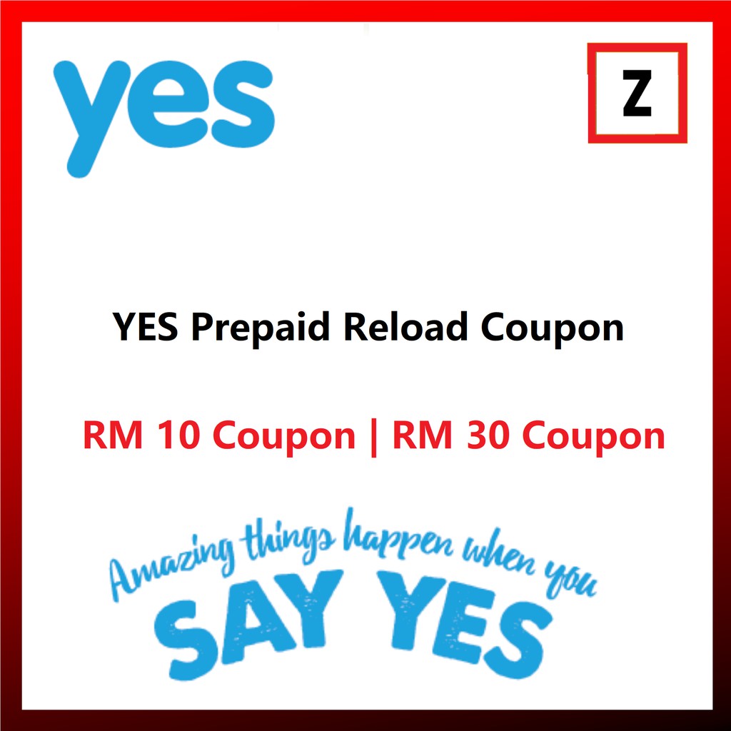 YES Prepaid LTE Reload Coupon Cards [RM 10 & RM 30] Card Expiry Date ...