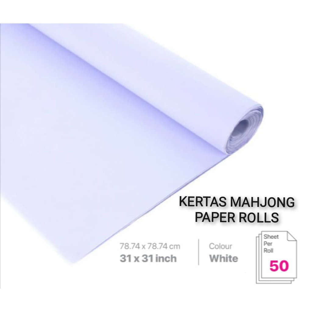 Mahjong White Paper 31"X31" (Kertas Mahjong) | Shopee Malaysia