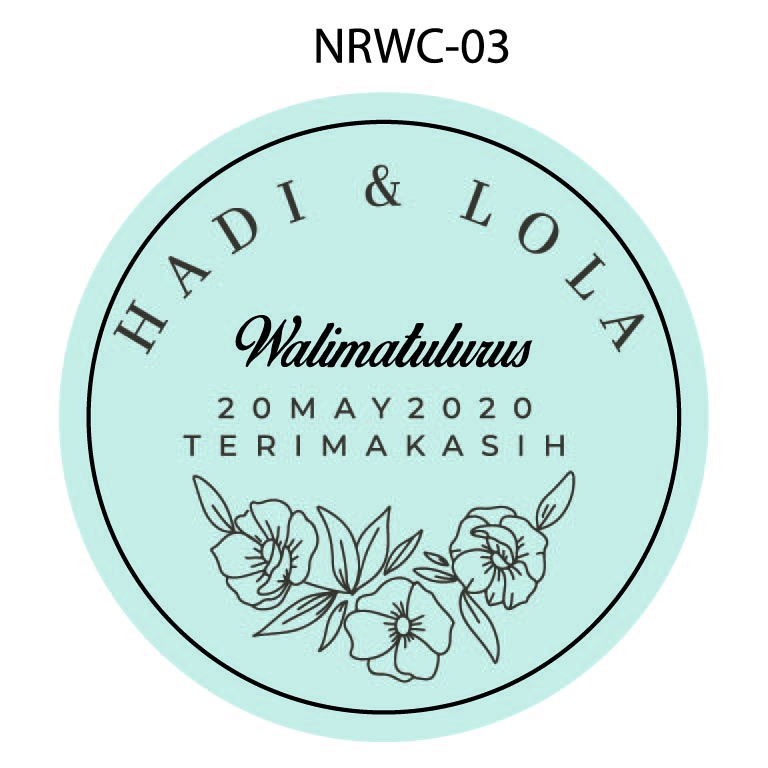 Wedding Sticker,Kahwin Sticker - NRWC03 | Shopee Malaysia