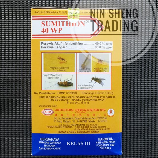 SUMITHION® 40 WP 500G INSECTICIDE/RACUN SERANGGA/杀虫剂 | Shopee Malaysia