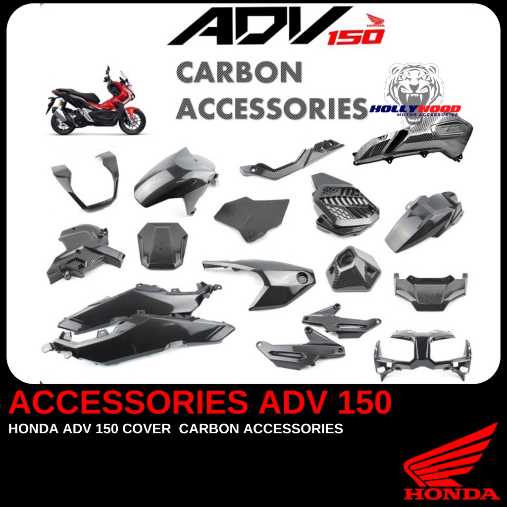 HONDA ADV / ADV150 FULL SET BODY KIT COVER ACCESSORY CARBON FENDER ...