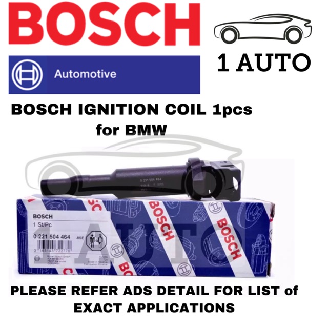 GENUINE BOSCH IGNITION COIL 1pcs for BMW E46 E60 E70 E84 E87 E90 E92 ...