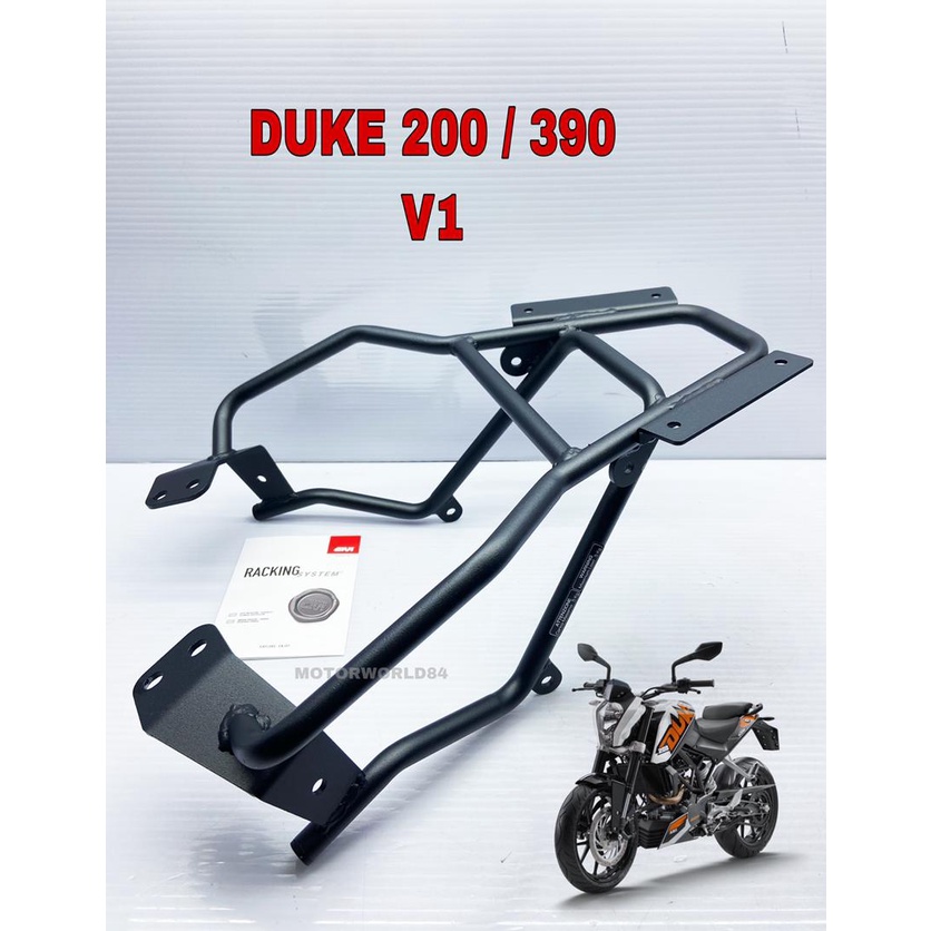 MONORACK GIVI KTM DUKE 200 250 390 TOP BOX RACK DUKE390 TOPBOX V1 100% ...