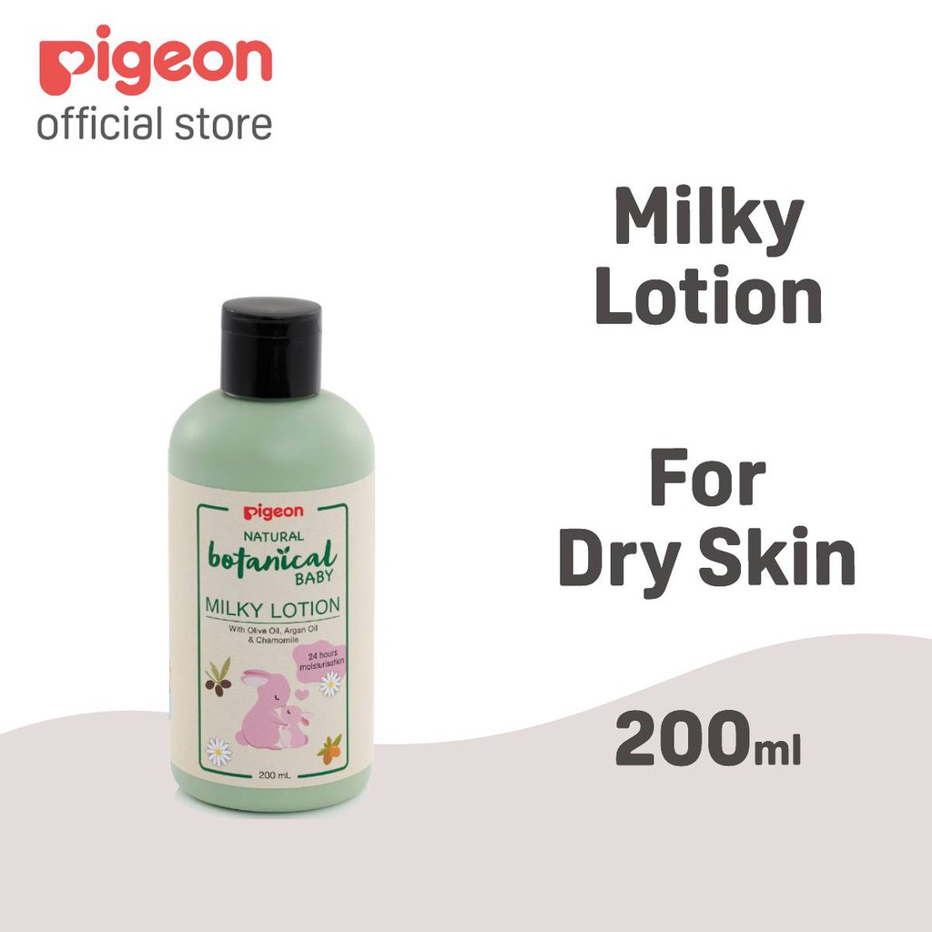 PIGEON Natural Botanical Baby Milky Lotion (200ml / 500ml) | Shopee ...