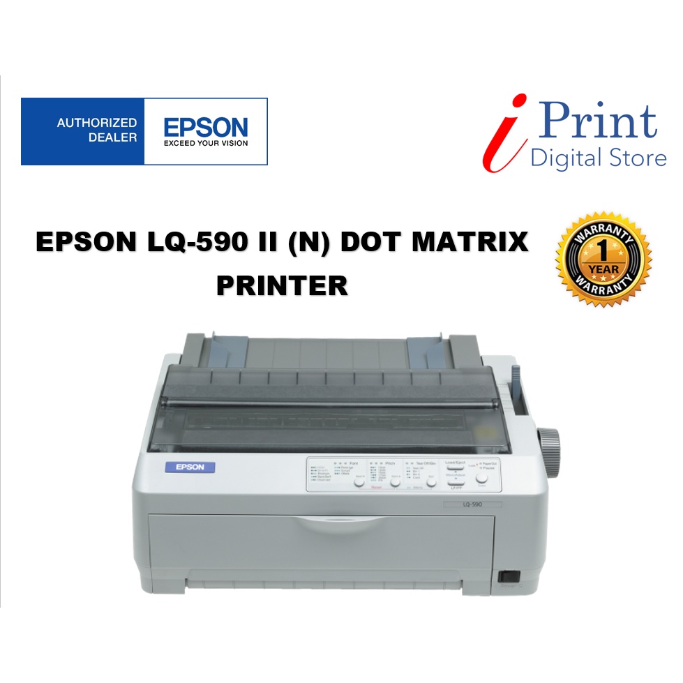 Epson LQ-590 II Network Dot Matrix Printer with Built-in Network ...