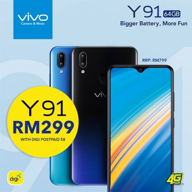 vivo Y91 Price in Malaysia & Specs | TechNave