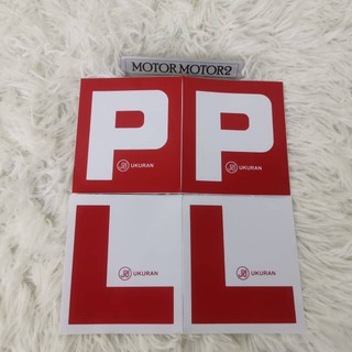 Kereta Sticker P Car P Sticker Motosikal Sticker Motor L Sticker Depan ...