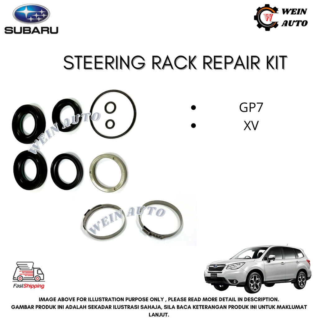 SUBARU GENUINE STEERING RACK REPAIR KIT FOR SUBARU XV , GP7 | Shopee ...