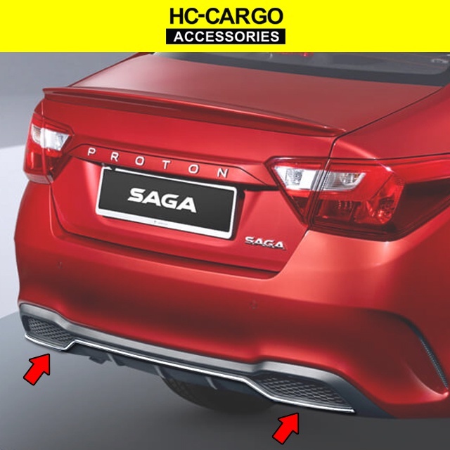 Proton Saga 2019 - 2022 Saga VVT Rear Bumper Garnish Stainless Steel ...
