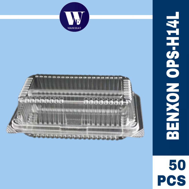 [50PCS] BENXON OPS-H14L PLASTIC TRAY WITH LOCK | BEKAS KUIH MAKANAN ...