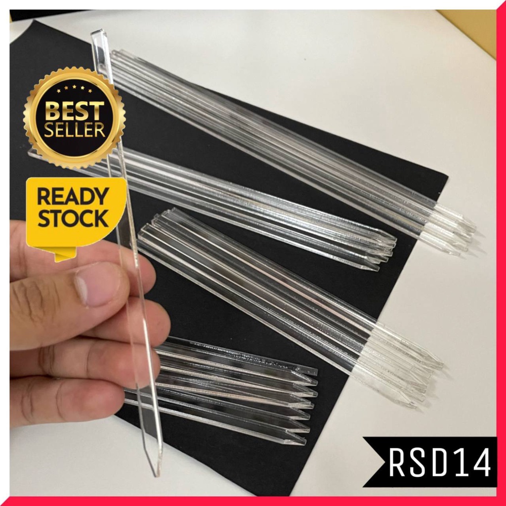  RSD14 Acrylic Stick Acrylic Cake Topper Stick DIY Cake Topper Deco