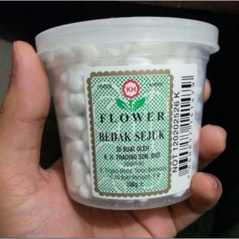 KH Flower Bedak Sejuk Traditional 100% Original 90gm | Shopee Malaysia