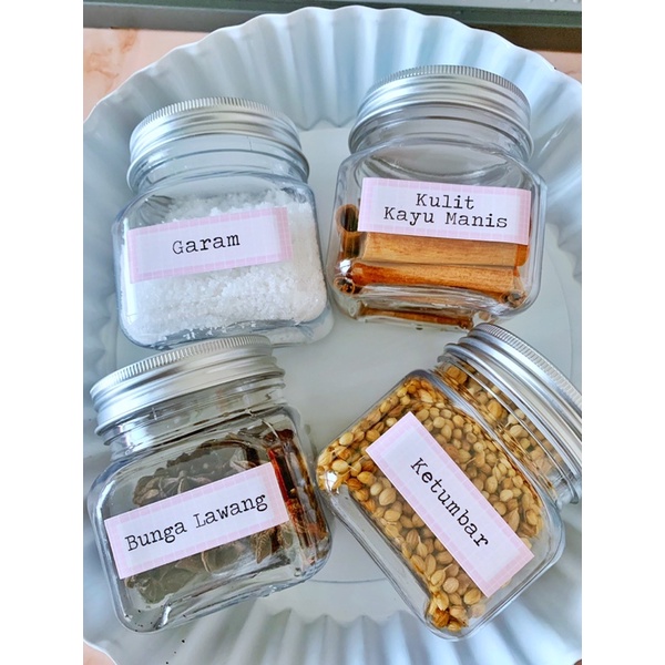 Sticker Label Rempah (pink) 40 list | Shopee Malaysia