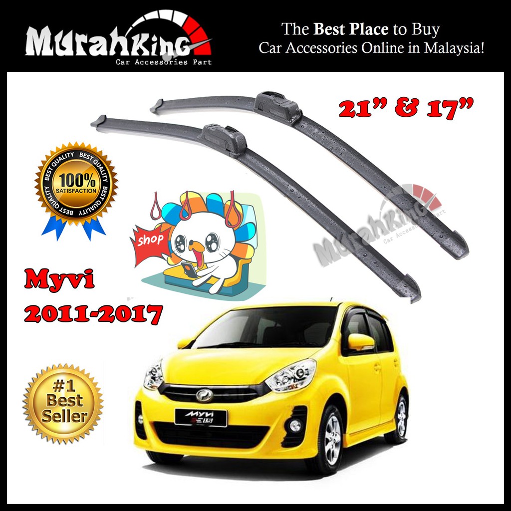 Perodua Myvi Lagi Best High Quality Soft Rubber Wiper Blade- 20 Inch & 16 Inch | Shopee Malaysia