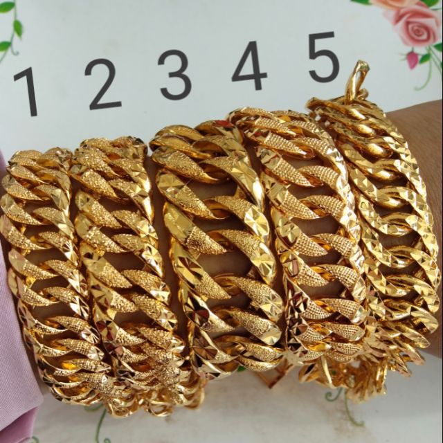 GELANG LIPAN VIRAL EMAS KOREA😘 | Shopee Malaysia