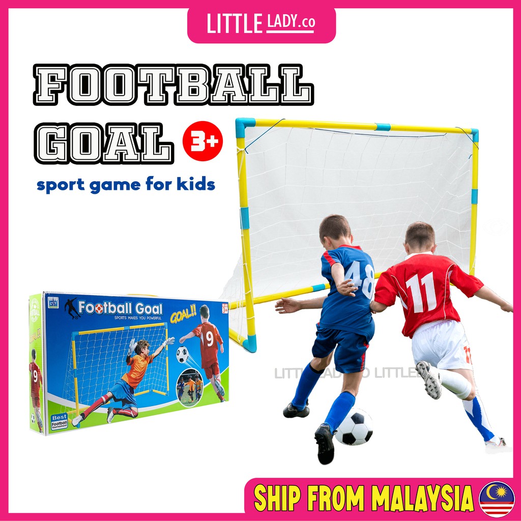 Kids Mini Soccer Goal Post Net Futsal Football Kids Toy/Tiang Gol ...