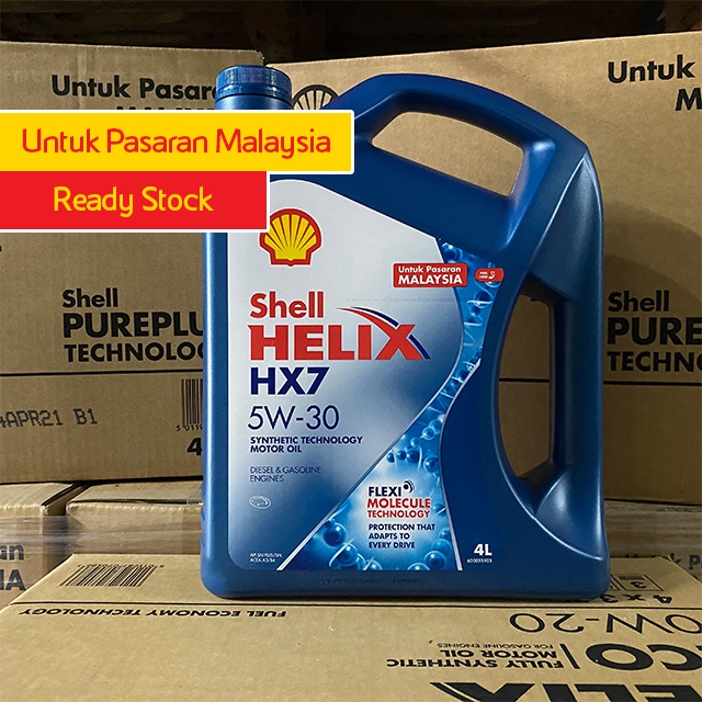 Shell Helix HX7 5W-30 Semi Synthetic Engine Oil (4L) | Shopee Malaysia