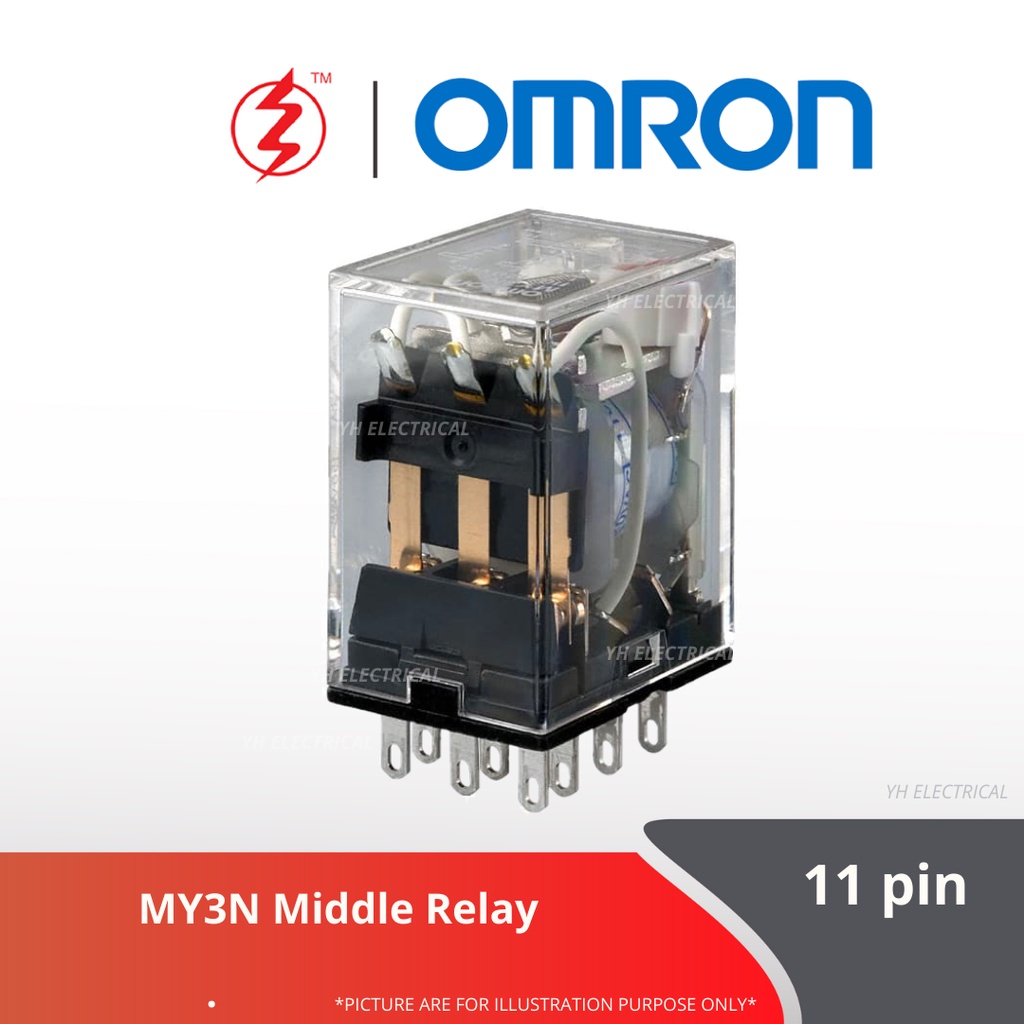 OMRON MY3N 11-Pin Middle Relay 220VAC | Shopee Malaysia