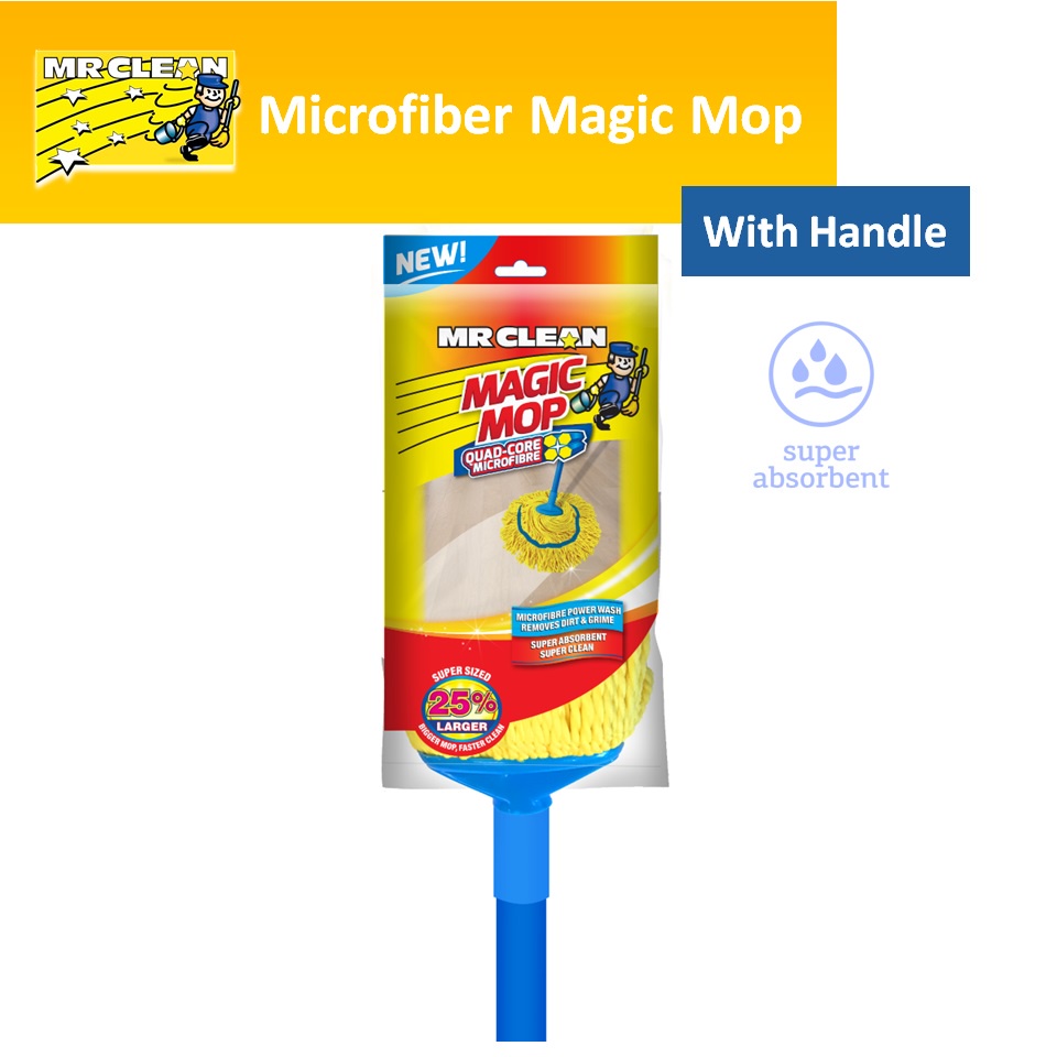 MR CLEAN MICROFIBRE MAGIC MOP With Handle | Shopee Malaysia