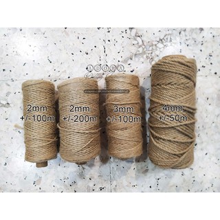 Tali Guni/Hemp Rope/Twine/Jute/Sisal 麻绳- 2mm 3mm 4mm 6mm 8mm 10mm 12mm ...