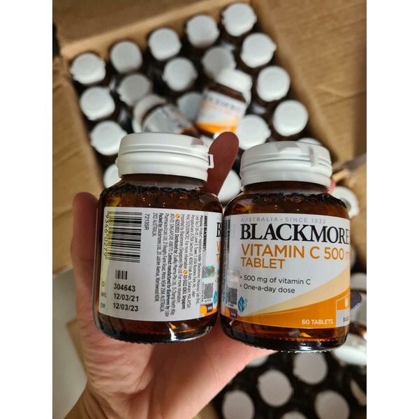 Blackmores Vit C 500mg Contents 60 Tablets made in MALAYSIA | Shopee ...