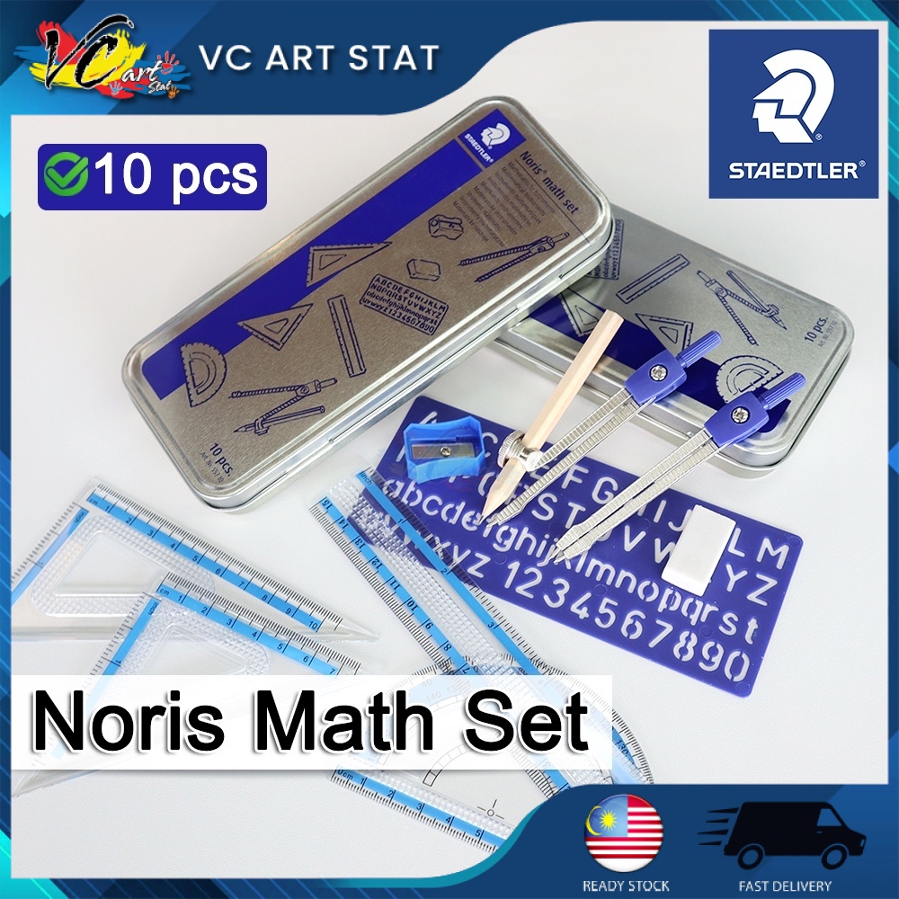 Staedler Mathematical Instruments Set - Noris Math Set(10 pcs Set ...