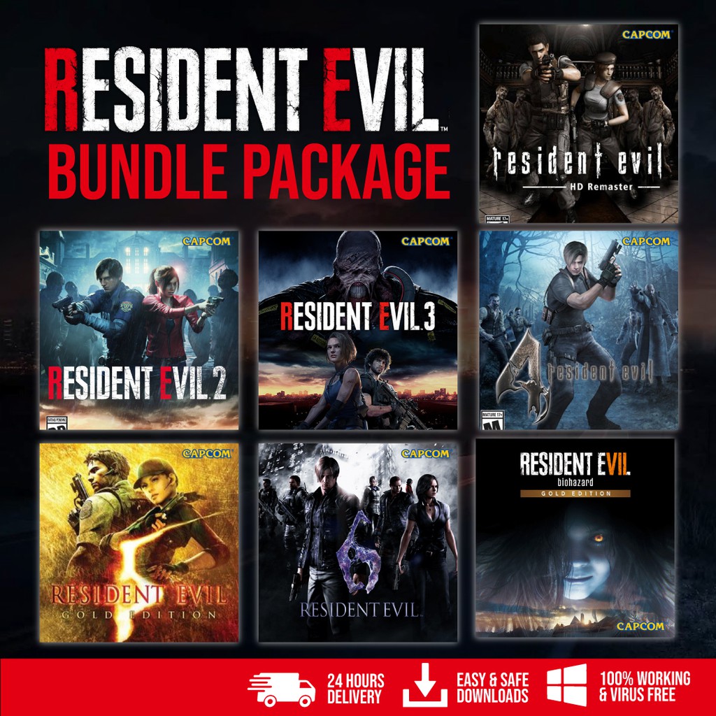 [PC GAMES] RESIDENT EVIL 1-7 BUNDLE PACKAGE | Shopee Malaysia