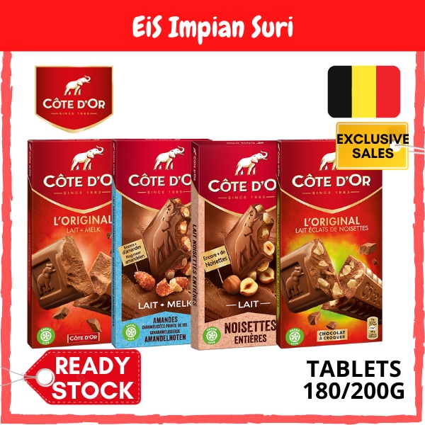 (Ready Stock!!) Cotedor Milk Chocolate Bar 180g/200g Assorted Flavour ...