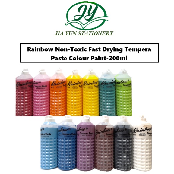 Nikki Rainbow Non Toxic Fast Drying Tempera Paste Color Paint/Hand ...