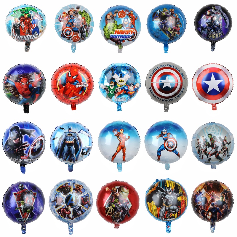 18inch Superhero Foil Balloons Avengers Iron Man Spiderman Cartoon