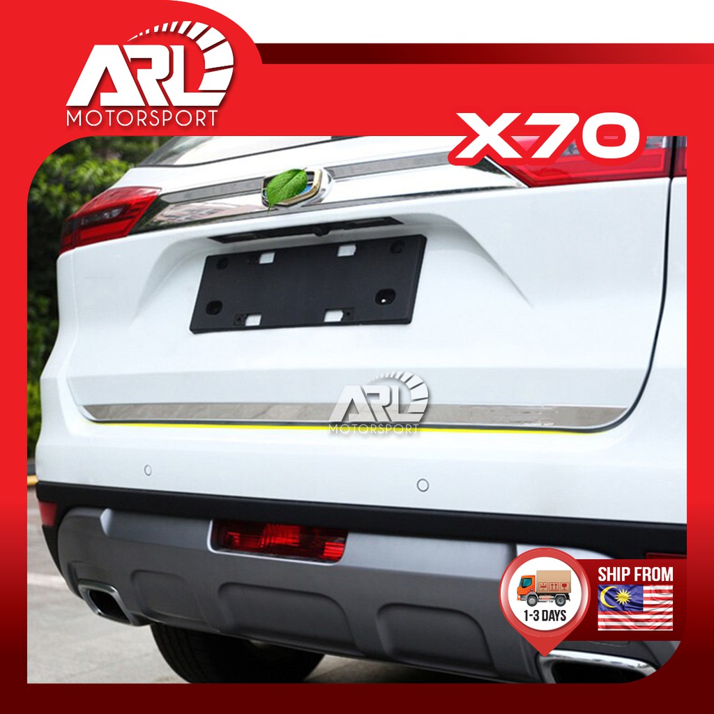 Proton X70 Rear Bonnet Tail Gate Chrome Lining Rear Trunk Tailgate Door ...