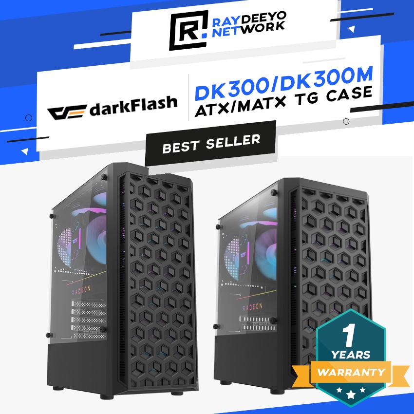 DarkFlash DK300 /DK300M /Aigo Black Tech Mini ATX/MATX Case [ATX, MATX ...