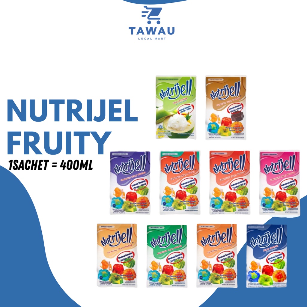 Nutrijell Jelly Powder Sachet Serbuk Agar Instant Pelbagai Rasa ...