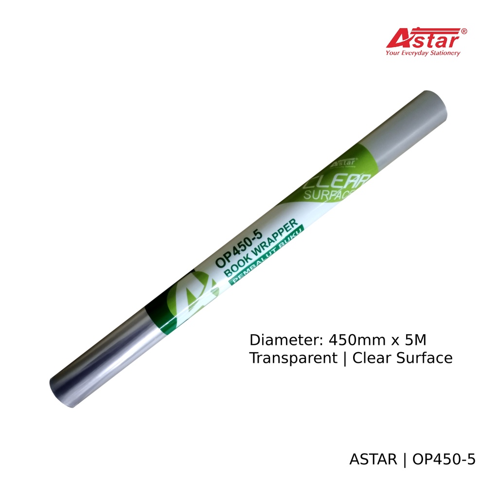 Astar | Book Wrapper | Clear Surface Book Wrapper - (450mm x 5 meter ...