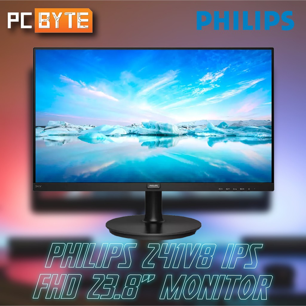 Philips 241V8 LCD Monitor Full HD IPS 75Hz Adaptive Sync (23.8 ...