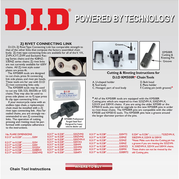 motorcycle chain rivet tool instructions | Reviewmotors.co