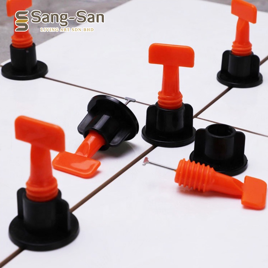 Colcera Tile Levelling System with Special Wrench (50pcs) Reusable Tile ...