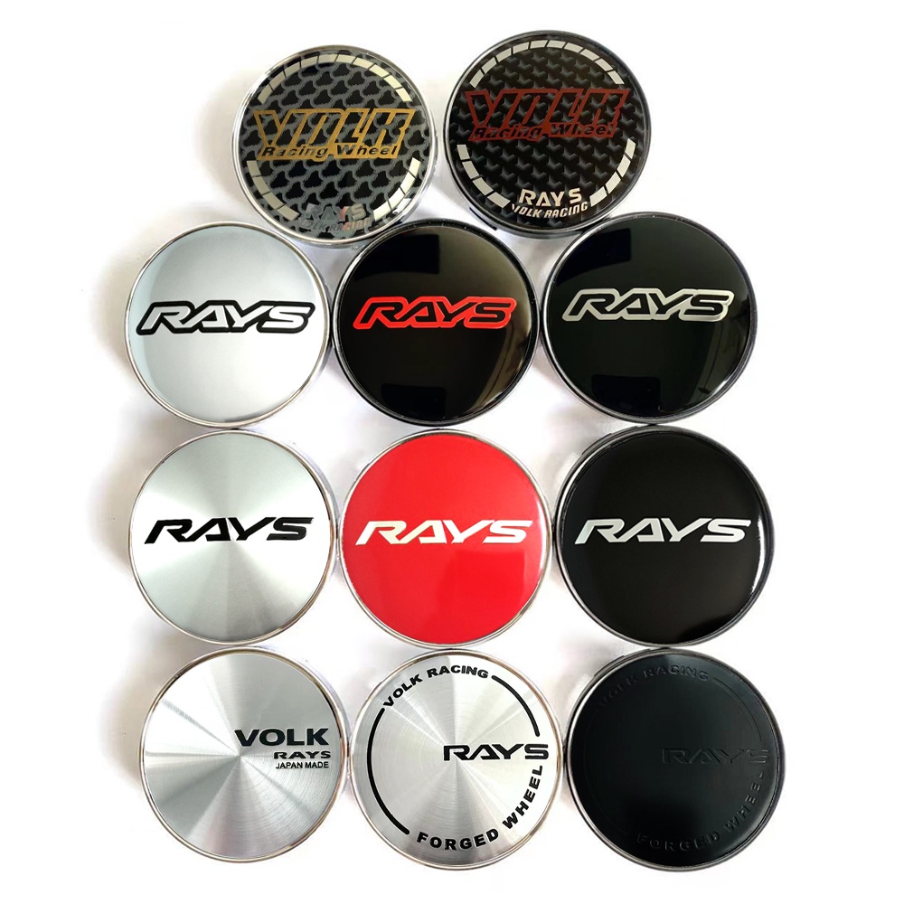 4pcs 60mm Car sport rim wheel cap VOLK RACING RAYS Volk Racing Rays ...