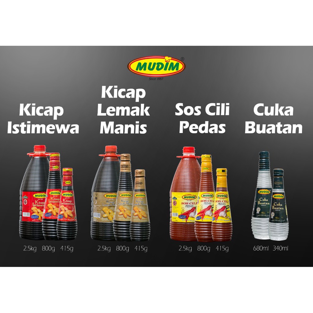 MUDIM Kicap, Sos Cili dan Cuka | Soy Sauce, Chili Sauce and Vinegar ...