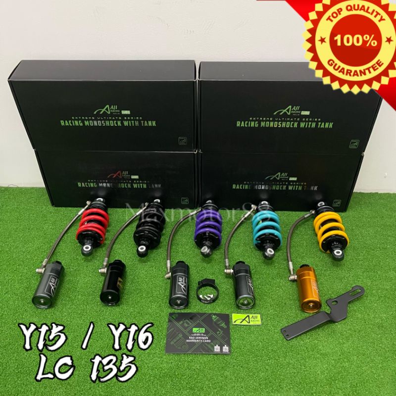 RS150 / RSX / Y16ZR / Y15ZR / LC135 Aji Racing Monoshock Adjustable With Tank = 205MM / 230MM ...