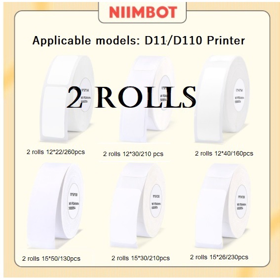 Niimbot D11 Label Sticker Paper Roll Jing Chen (Niimbot) D11/ D110 / D101 Label Printer, Price ...