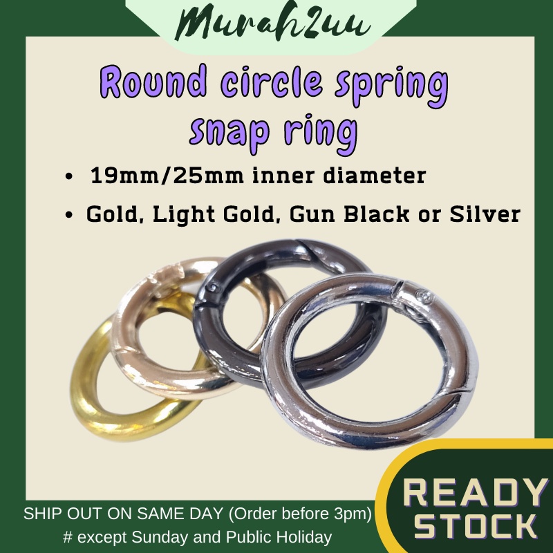 Bag Accessories- Round circle spring snap ring/bag accessories/Keychain ...