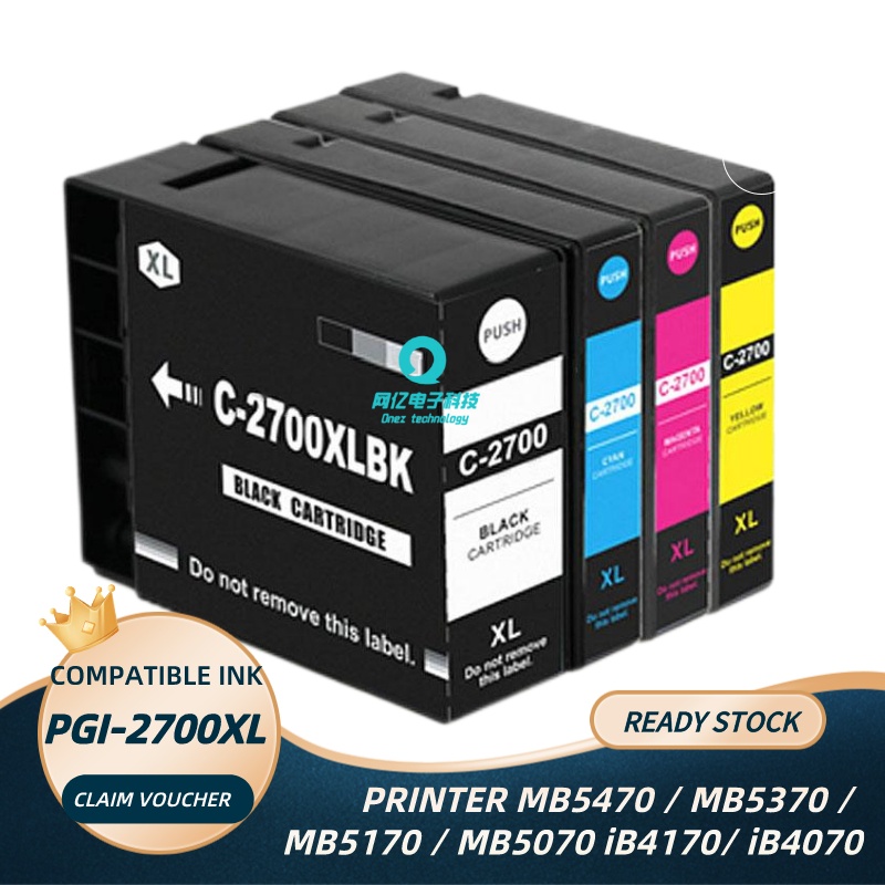 PGI 2700 XL PGI-2700XLPIGMENT INK Compatible Ink Cartridge For IB4070 ...