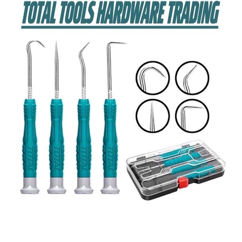 [100% ORIGINAL] TOTAL TOOLS INDUSTRIAL PICK & HOOK SET - 4PCS ...