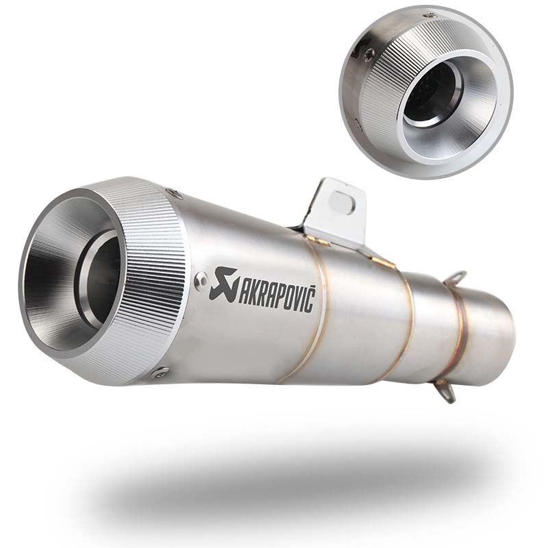 Universal 51mm Motorcycle Exhaust Mufflerb Pipe Akrapovic Ekzos Muffler