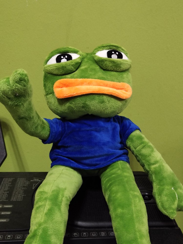 18'' Pepe The Frog Sad Frog Plush 4chan Kekistan Meme Doll | Shopee ...