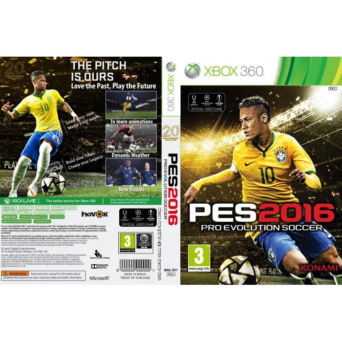 PES 2016 XBOX360 GAMES(FOR MOD CONSOLE) | Shopee Malaysia