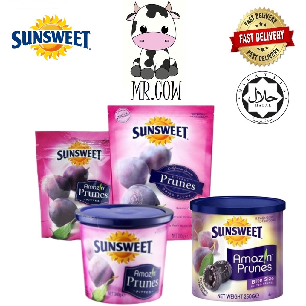 Sunsweet USA Pitted Prunes 340g Bite-Size Pitted Prunes 250g | Shopee ...